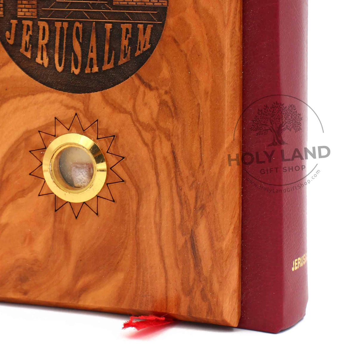 King James Holy Bible with Olive Wood Cover - Holy Land Gift Shop