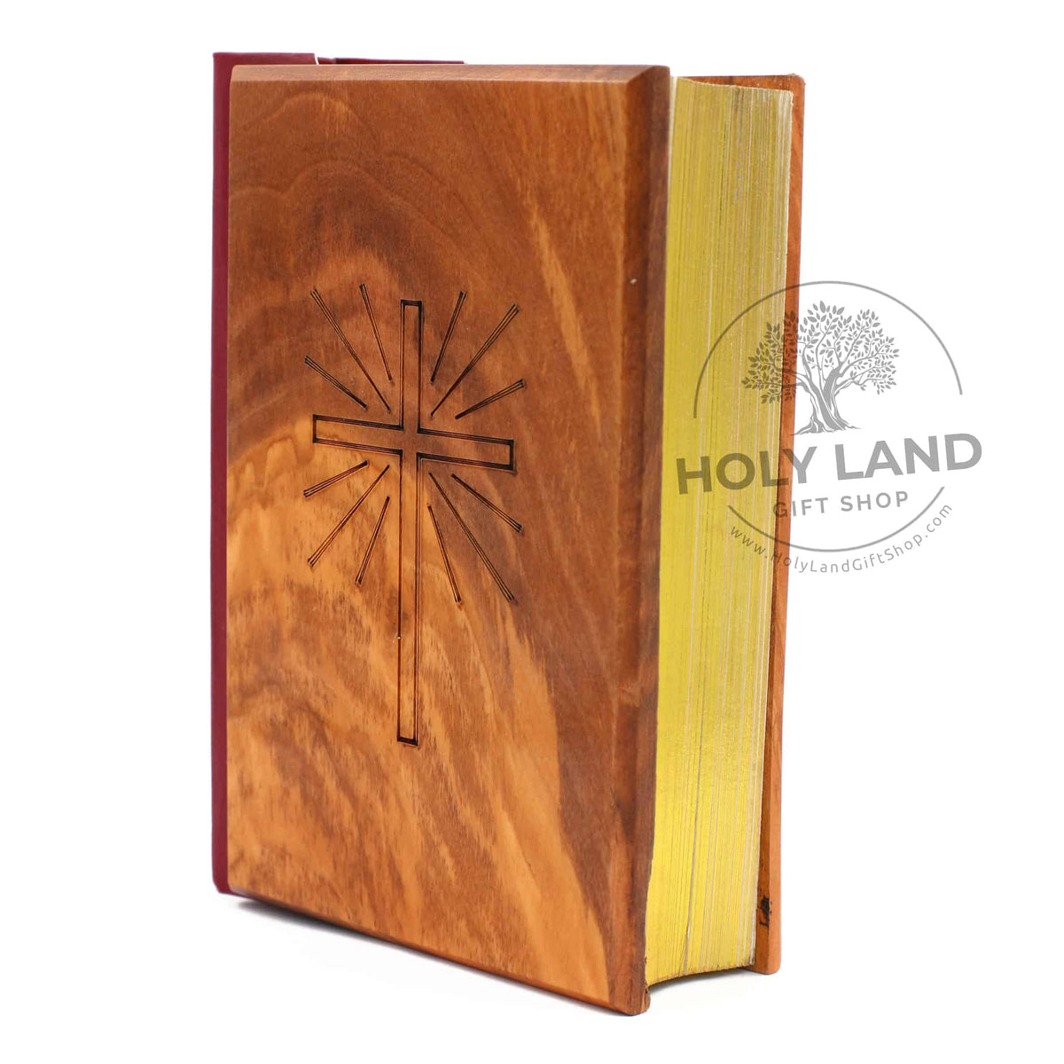 King James Holy Bible with Olive Wood Cover - Holy Land Gift Shop